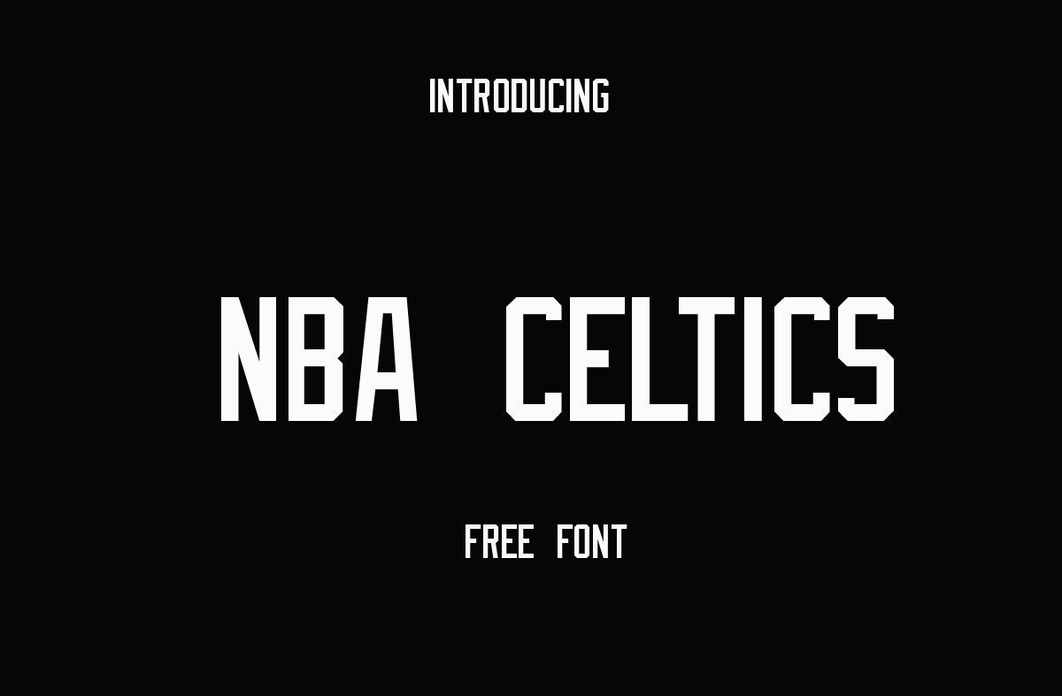 NBA CELTICS Font - FontforFree