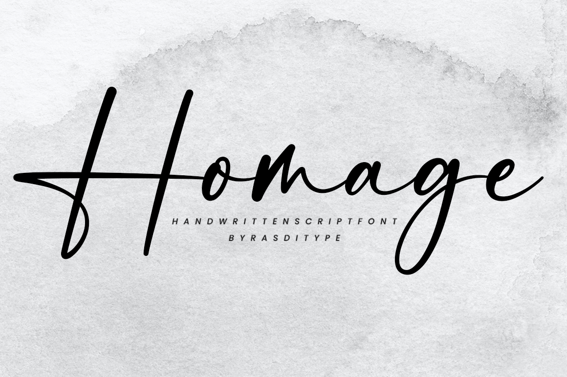 Homage Font - FontforFree