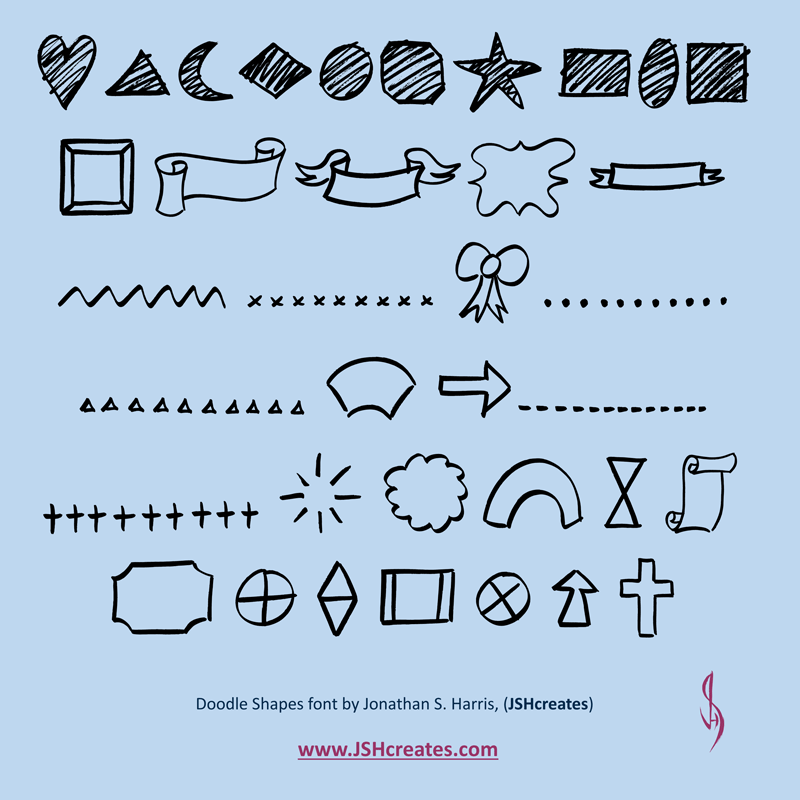 Doodle Shapes Font - Download Free Fonts