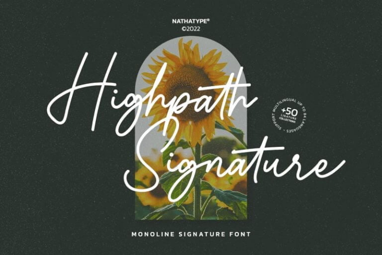 Highpath Signature Font - FontforFree