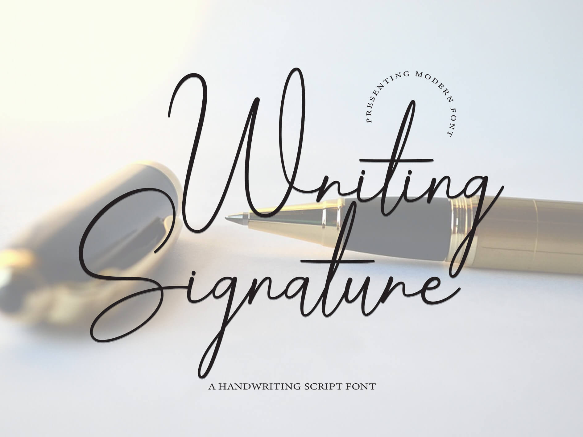 Writing Signature Font - FontforFree
