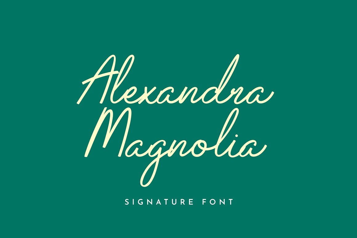 Alexandra Magnolia Font - Download Free Fonts
