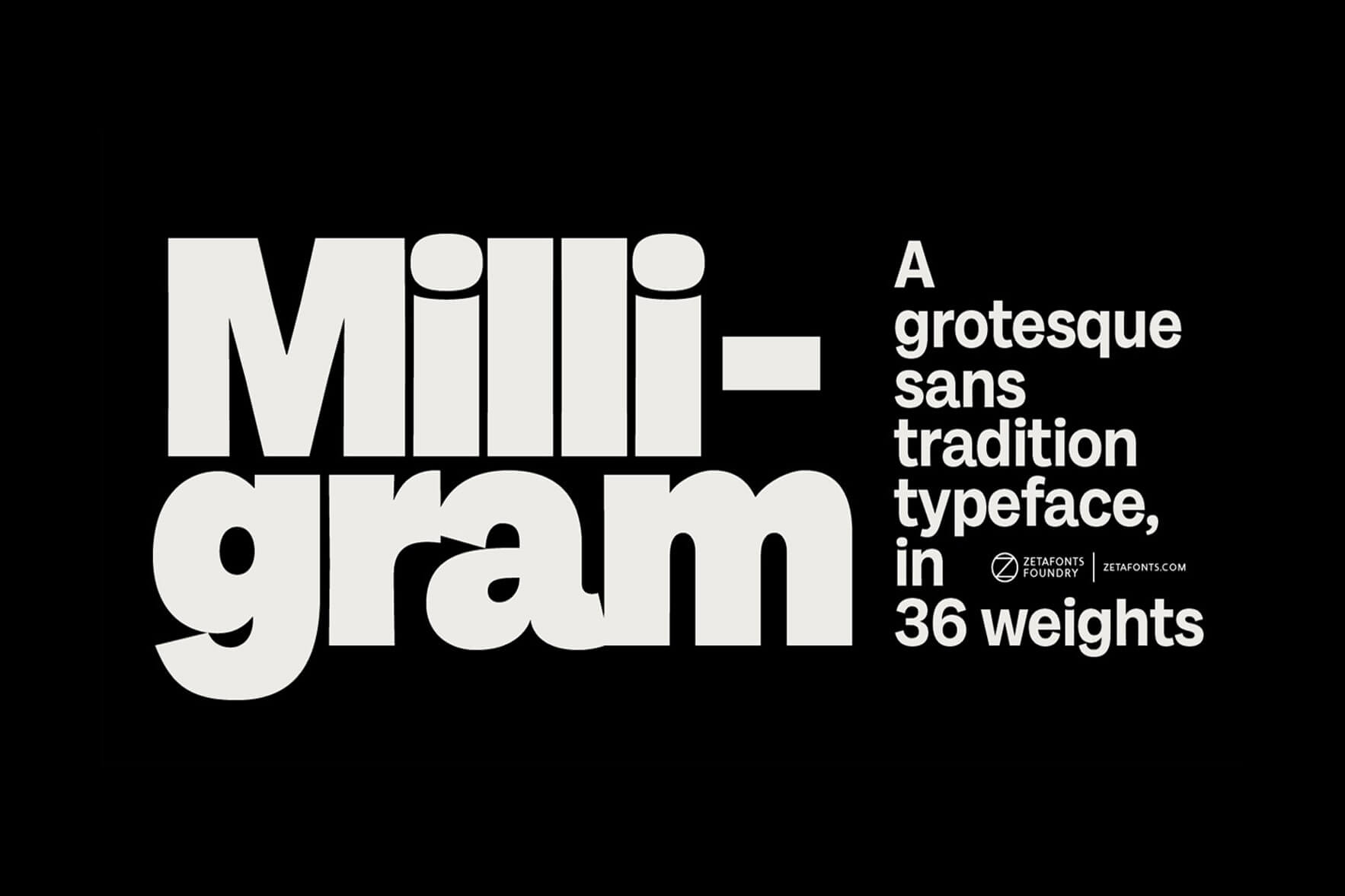 Milligram Font Family - Download Free Fonts