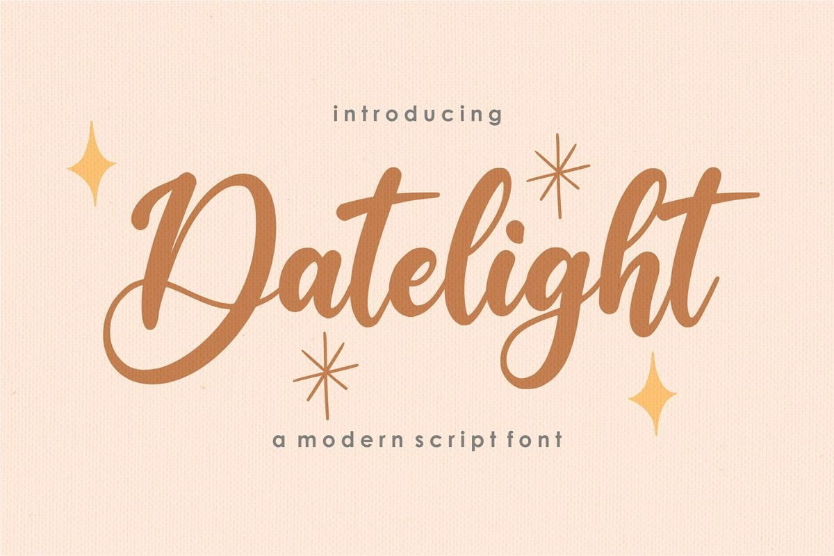 Datelight Font - Download Free Fonts