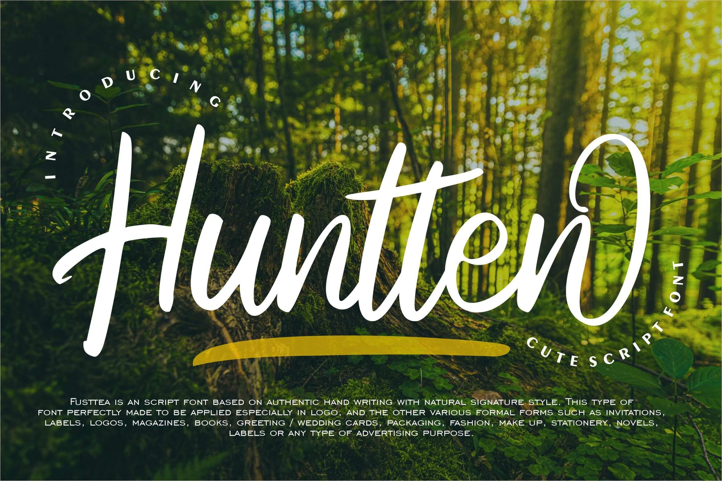 Huntten Font - Download Free Fonts