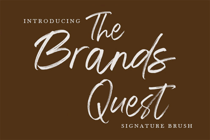 The Brands Quest Font - Download Free Fonts