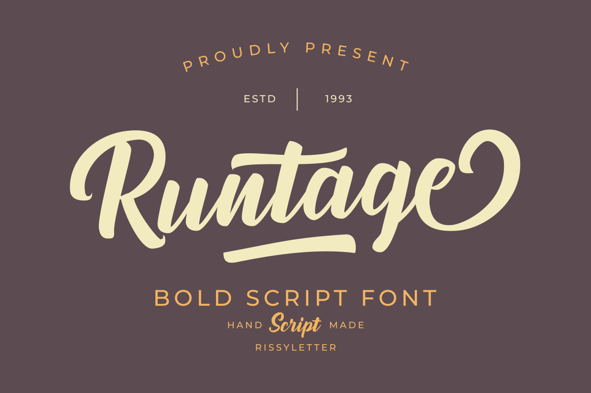 Runtage Font - Download Free Fonts