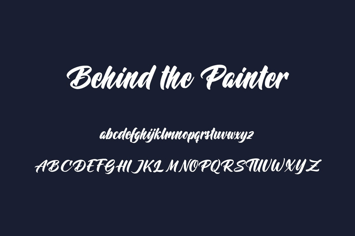 Behind the Painter Font - Download Free Fonts