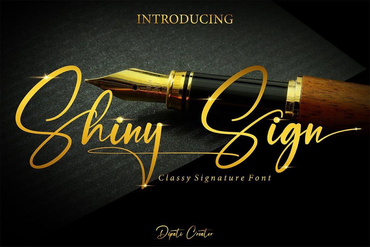 Shiny Sign Font - Download Free Fonts