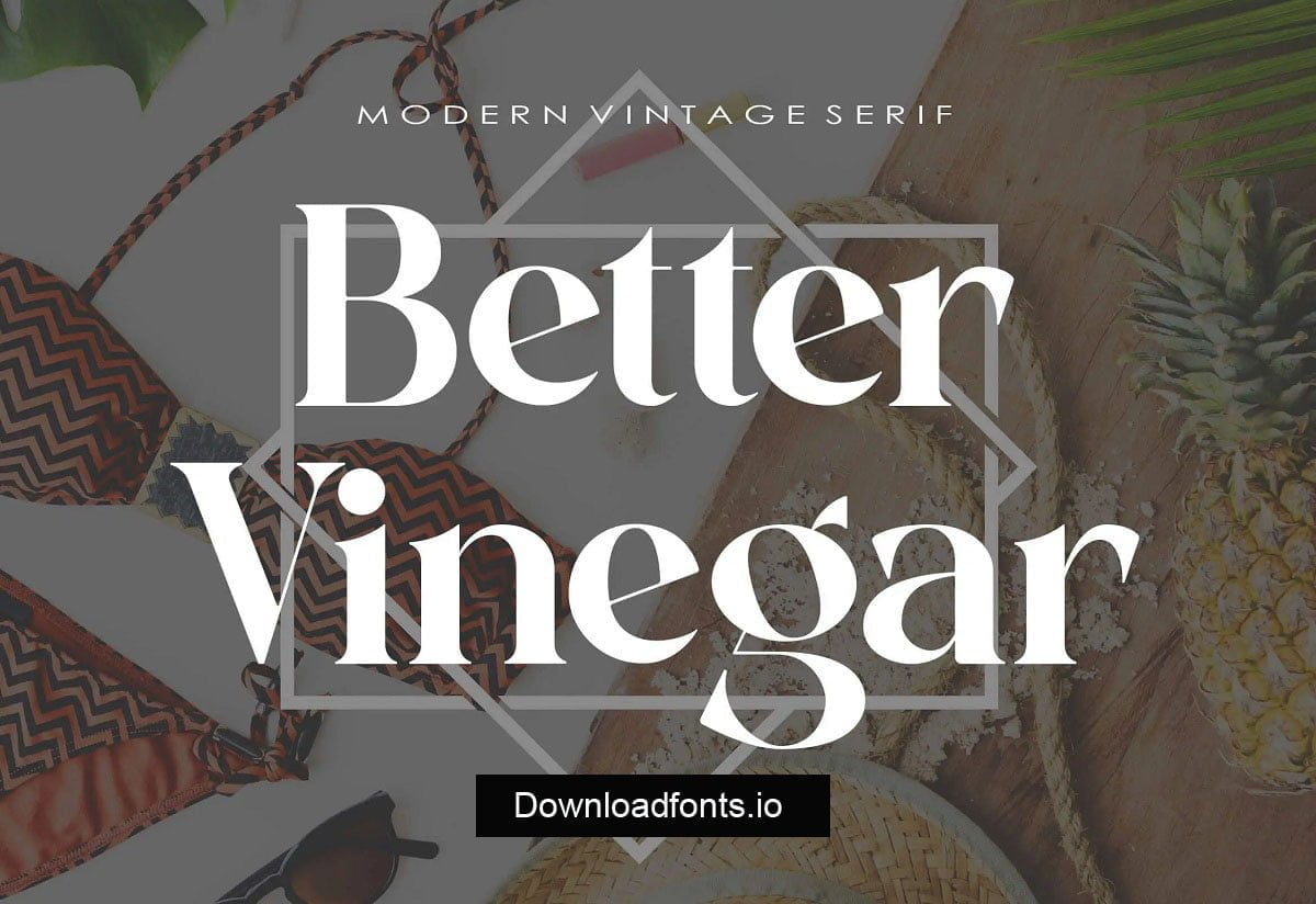 Better Vinegar Font - Download Free Fonts