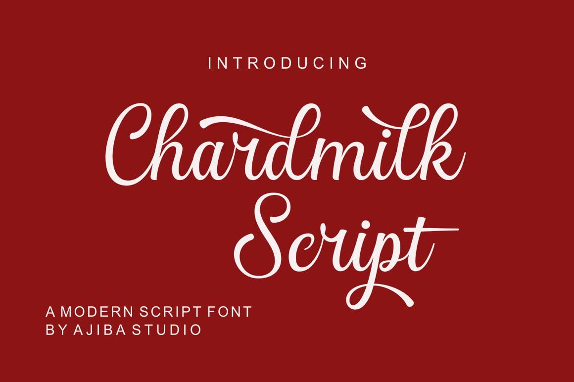 Chardmilk Script Font - Download Free Fonts