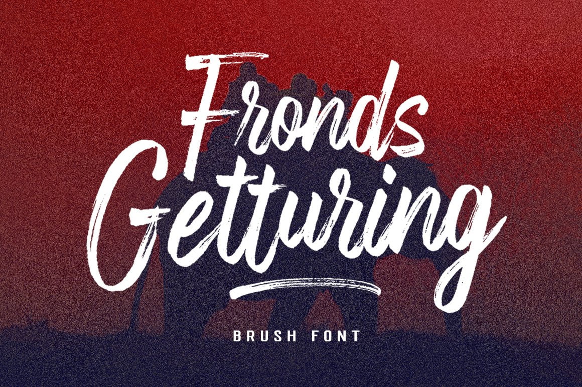 Fronds Getturing Font - Download Free Fonts