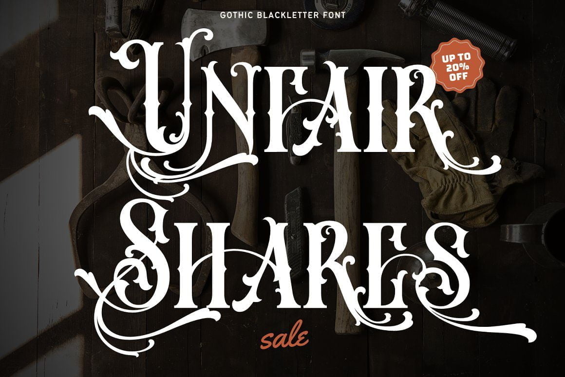 Unfair Shares Font - Download Free Fonts