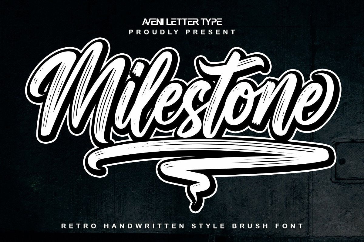 Milestone Brush Font - Download Free Fonts