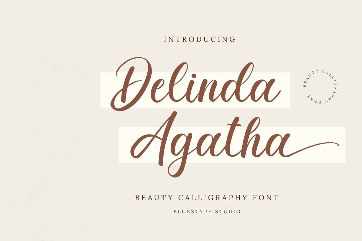 Delinda Agatha Font - Download Free Fonts