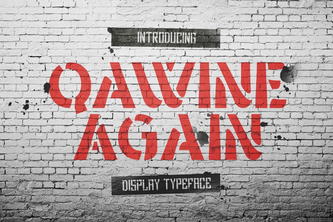 Qawine Again Font - Download Free Fonts