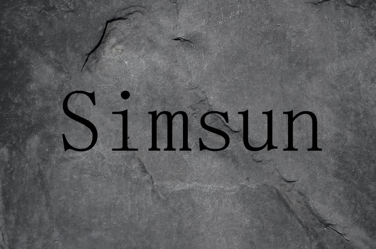 Simsun Font - Download Free Fonts