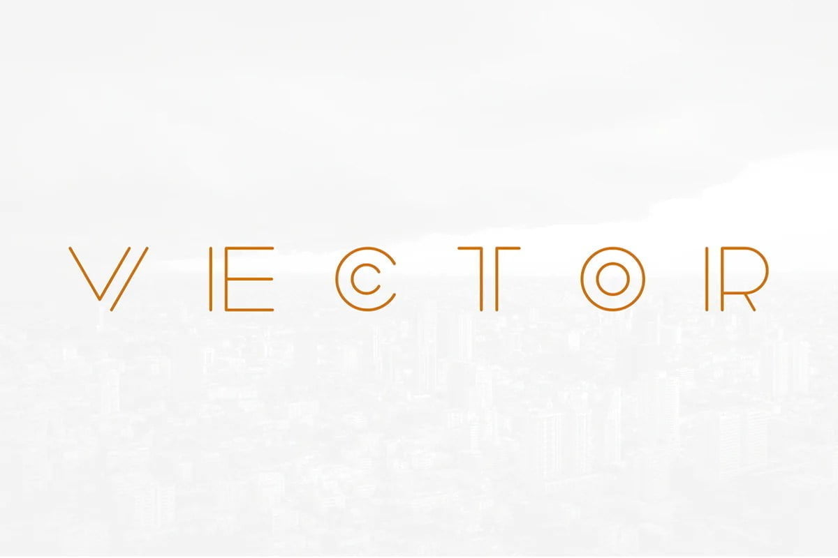 Vector Line Font - Download Free Fonts