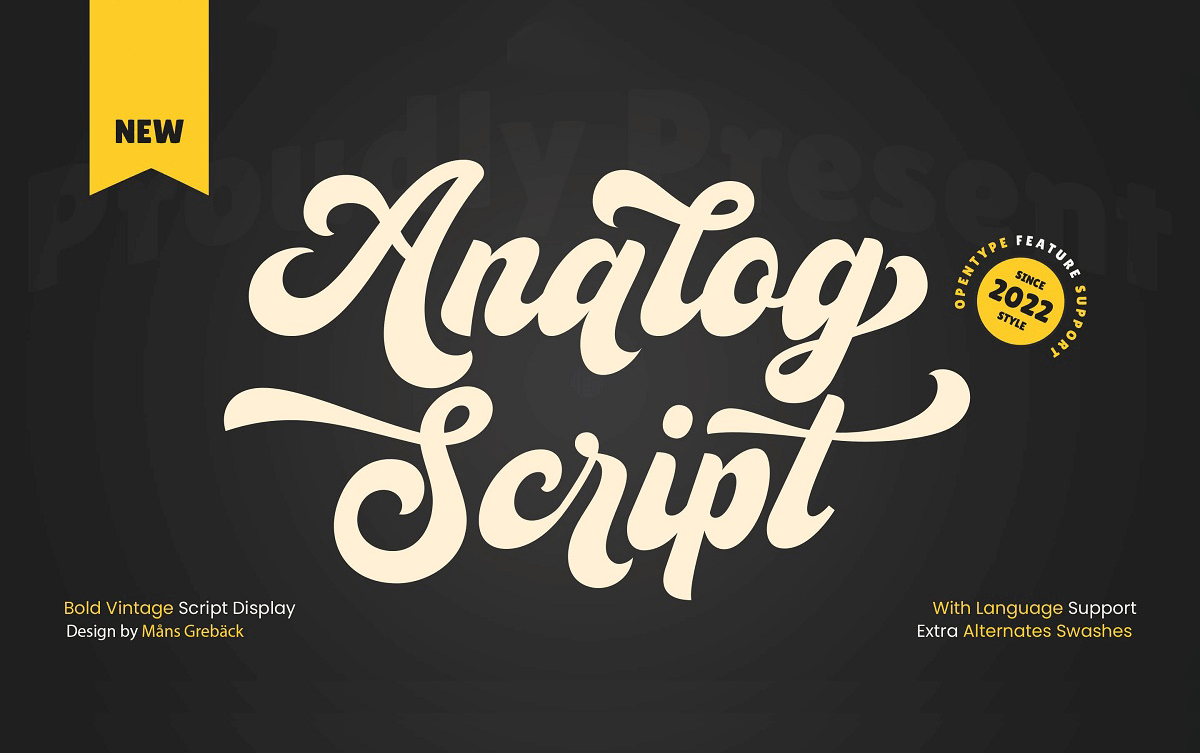 Analog Script Font - Download Free Fonts