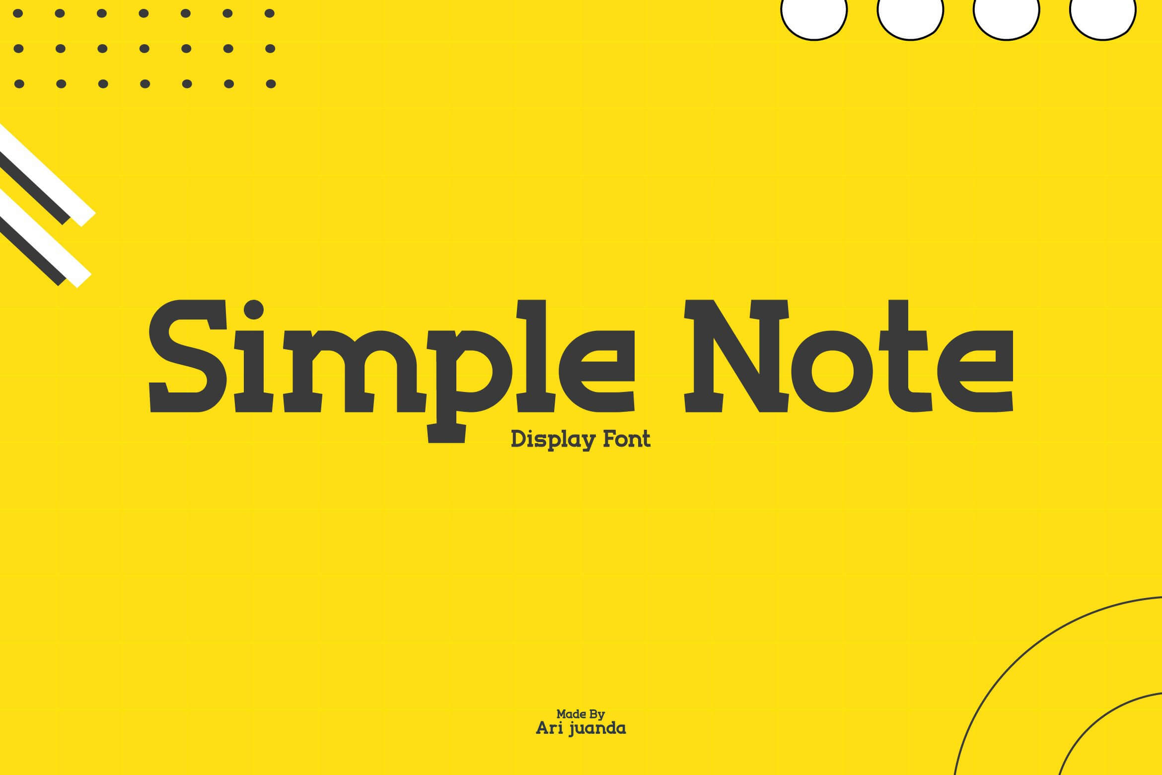 Simple Note Font - Download Free Fonts