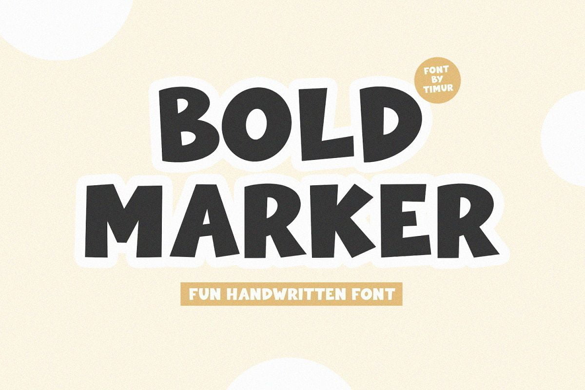 Bold Marker Font - Download Free Fonts