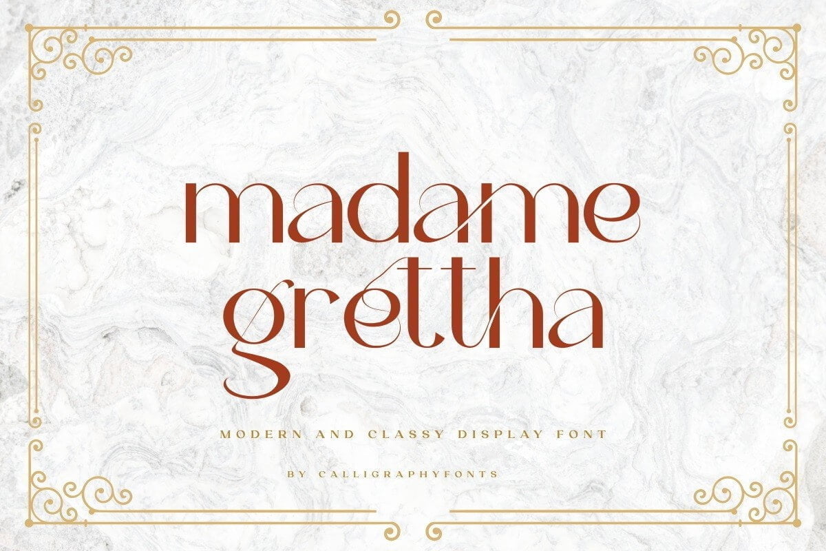 Madame Grettha Font - Download Free Fonts