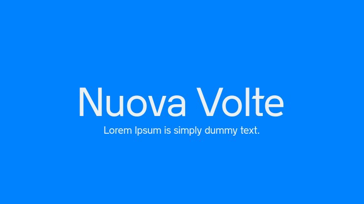 Nuova Volte Font Family - Download Free Fonts