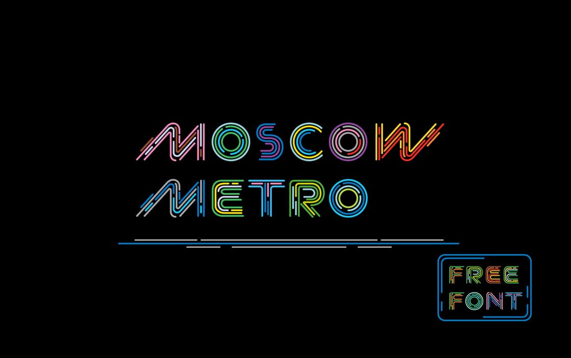 Moscow Metro Font - Download Free Fonts