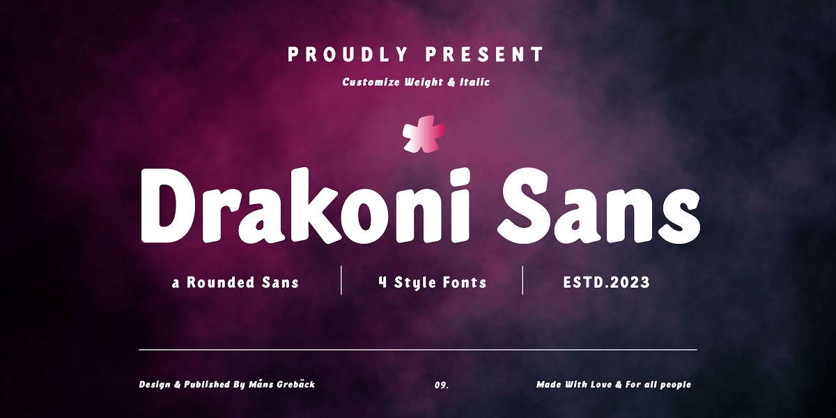 Drakoni Sans Font - Download Free Fonts