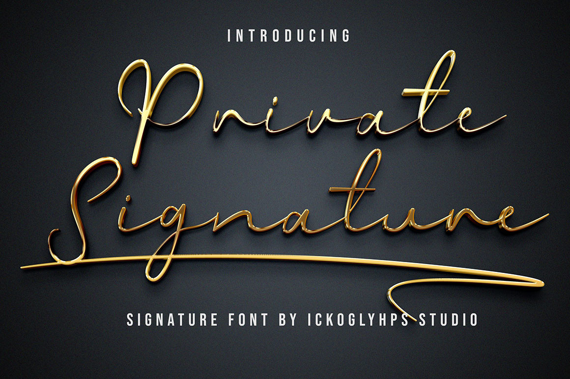 Private Signature Font - Download Free Fonts