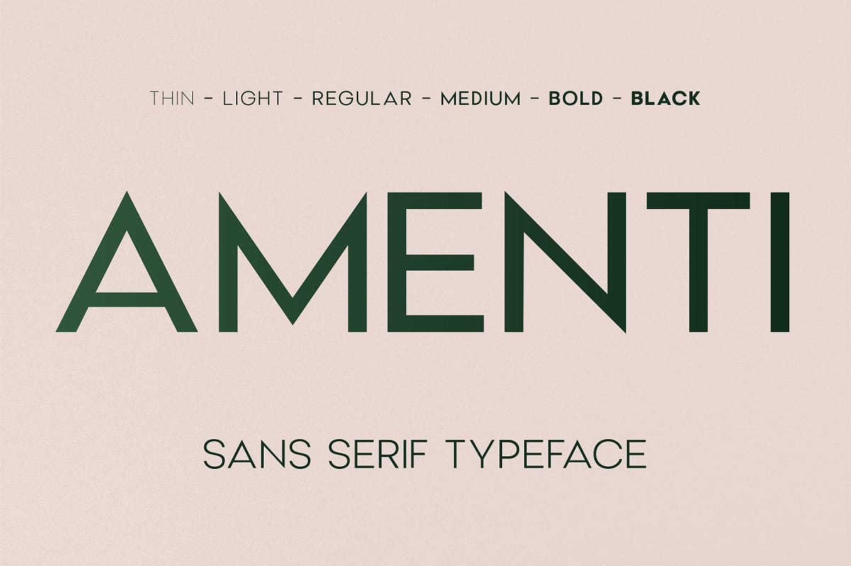 Amenti Font Family - Download Free Fonts