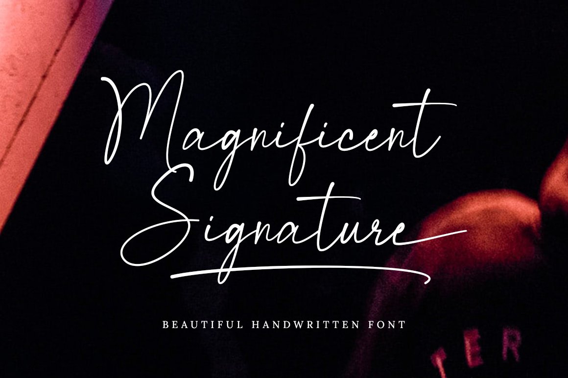 Magnificent Signature Font - Download Free Fonts
