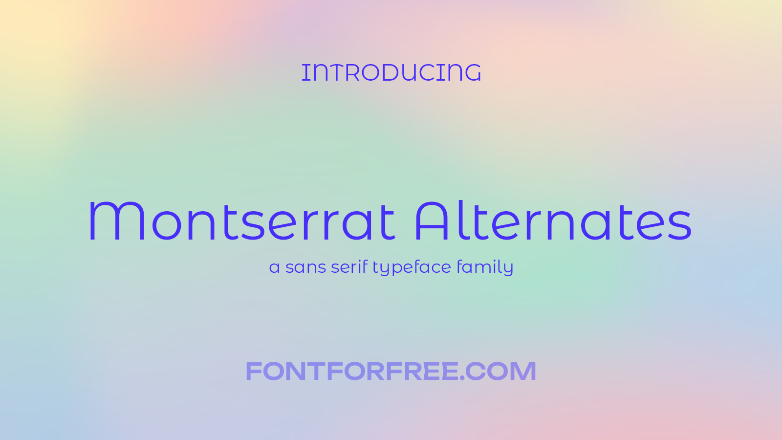Montserrat Alternates Font Family - Download Free Fonts