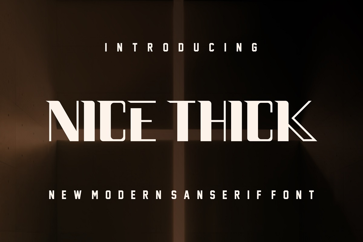 Nice Thick Font - Download Free Fonts