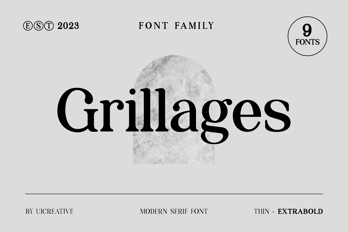 Grillages Font Family - Download Free Fonts