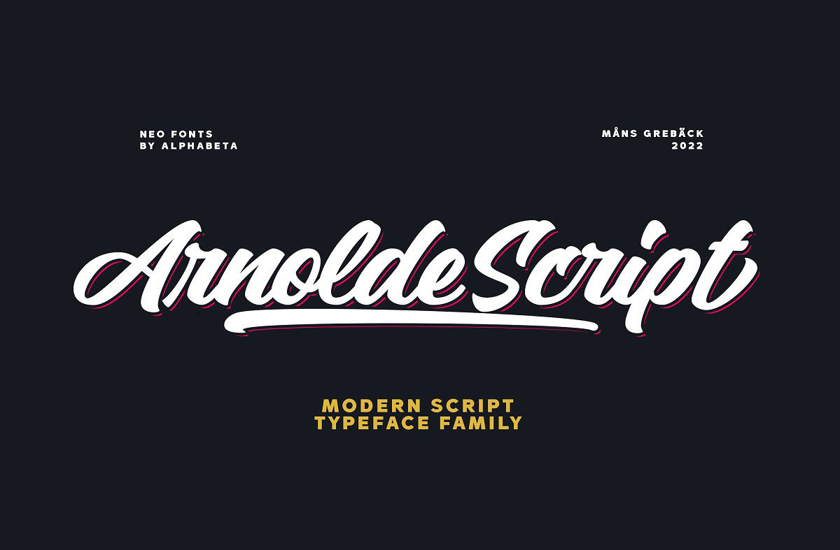 Arnolde Script Font - Download Free Fonts