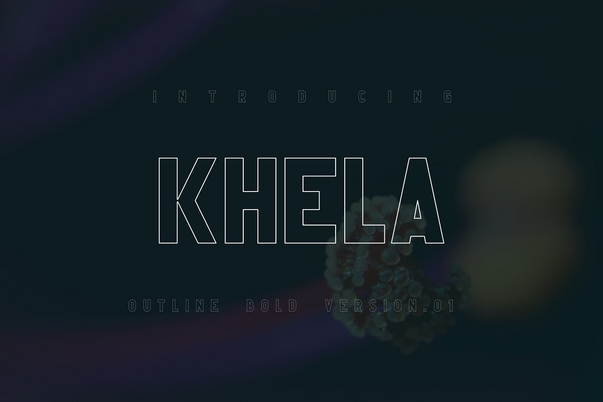 Khela Outline Font - Download Free Fonts