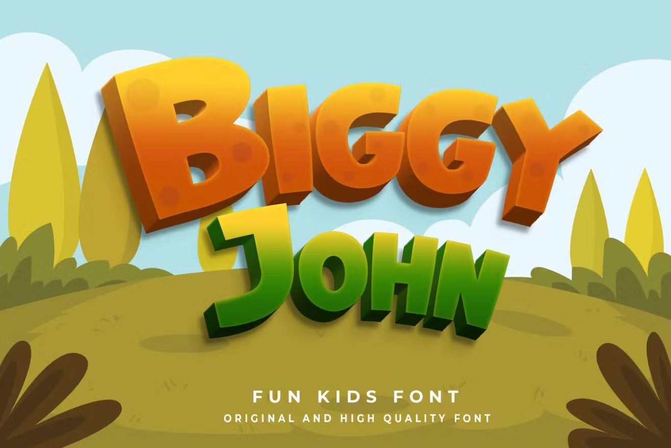 Biggy John Font - Download Free Fonts