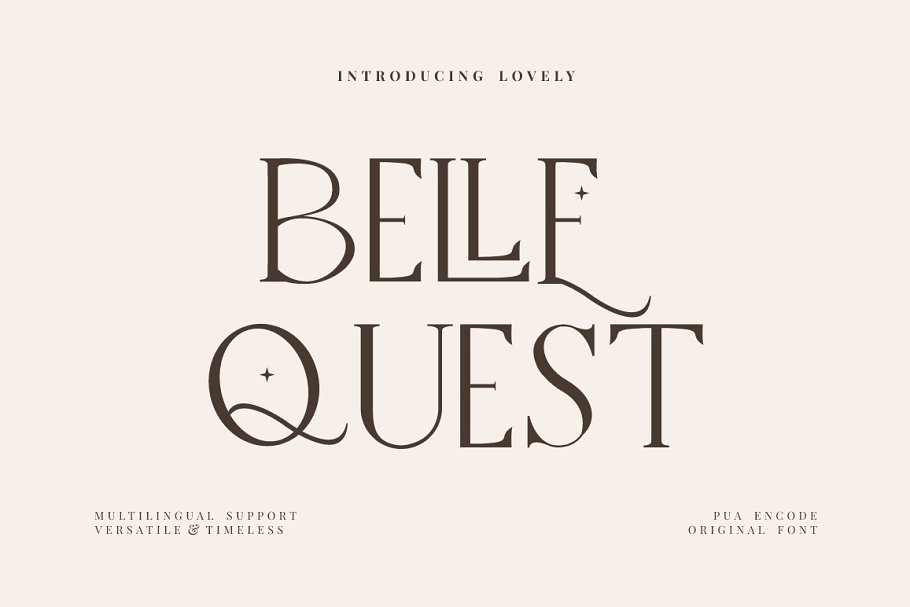 Belle Quest Font - Download Free Fonts