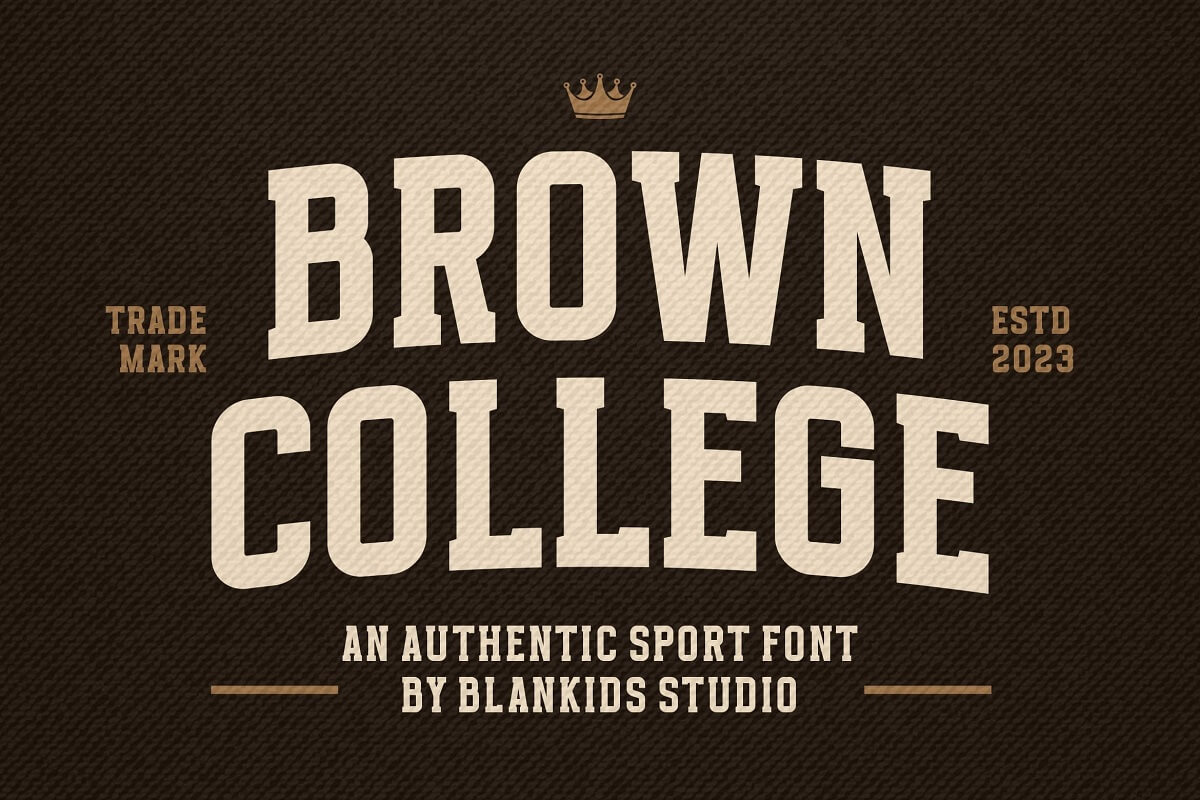 Brown College Font - Download Free Fonts