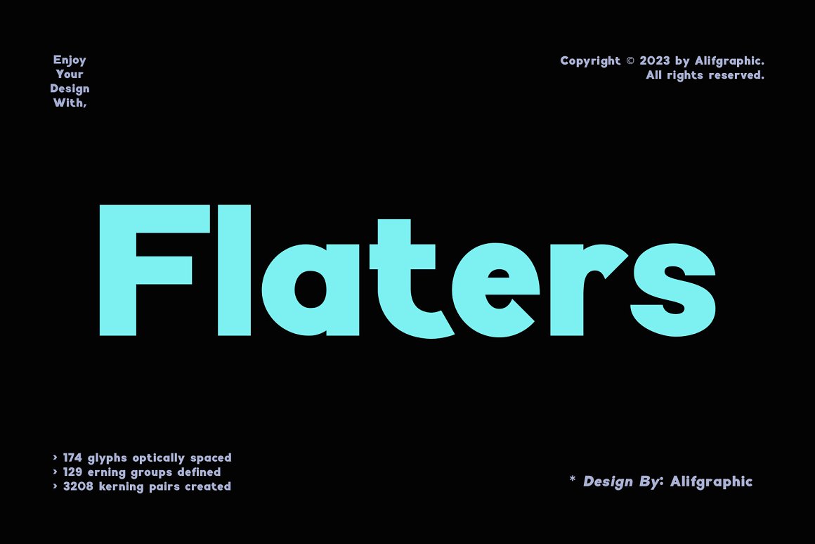 Flaters Font - Download Free Fonts