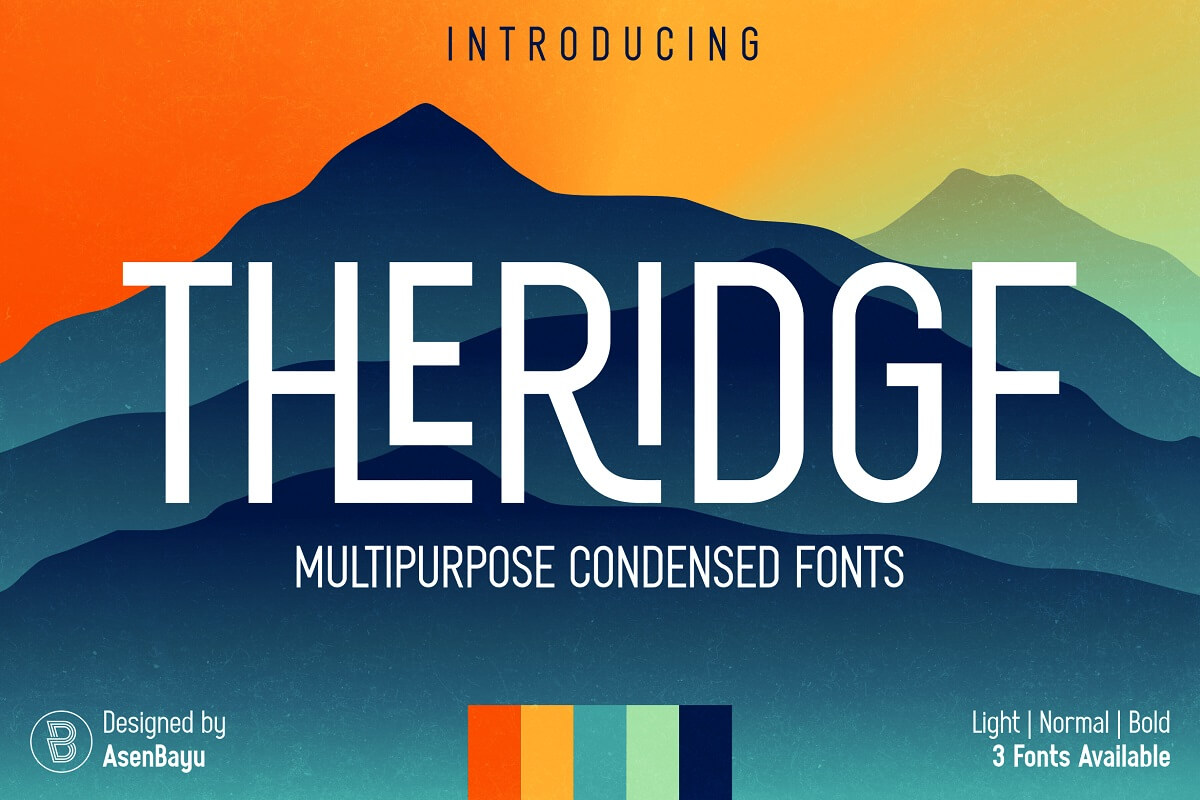 Theridge Font - Download Free Fonts