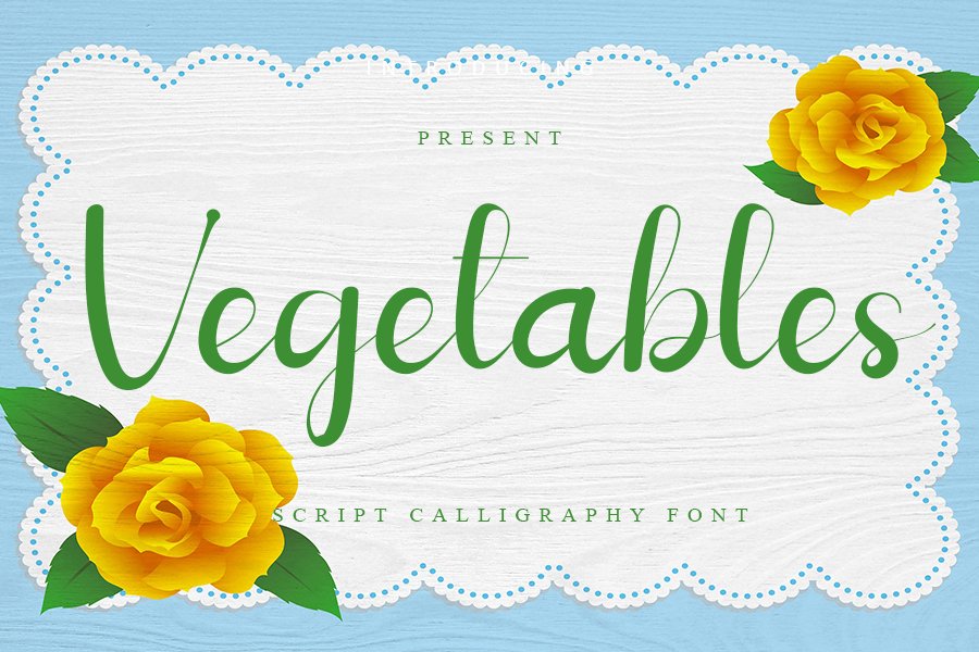 Vegetables Font - Download Free Fonts