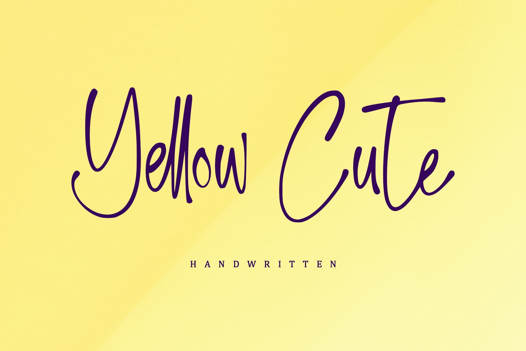 Yellow Cute Font - Download Free Fonts