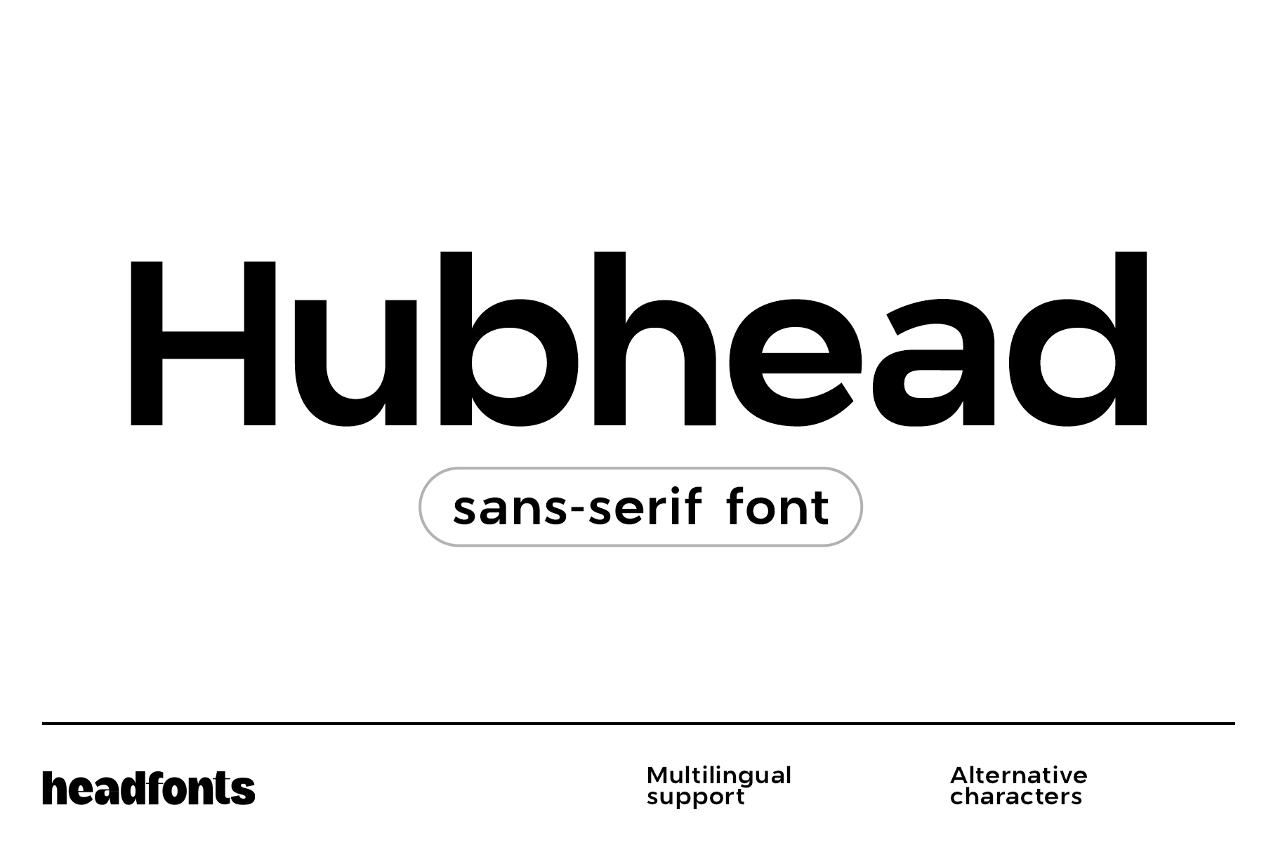 Hubhead Font - Download Free Fonts
