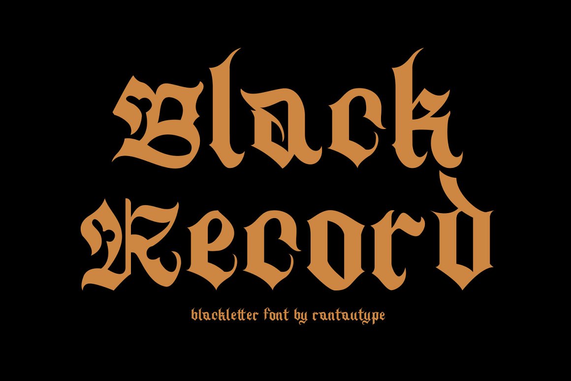 Black Record Font - Download Free Fonts