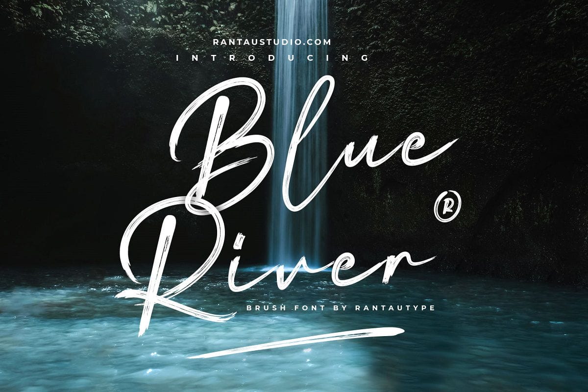 Blue River Font - Download Free Fonts