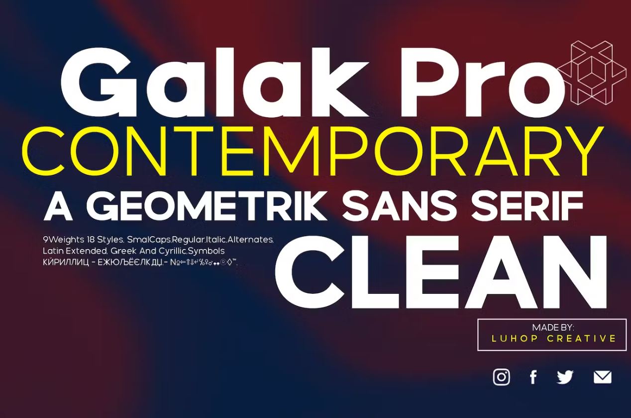 Galak Pro Font Family - Download Free Fonts