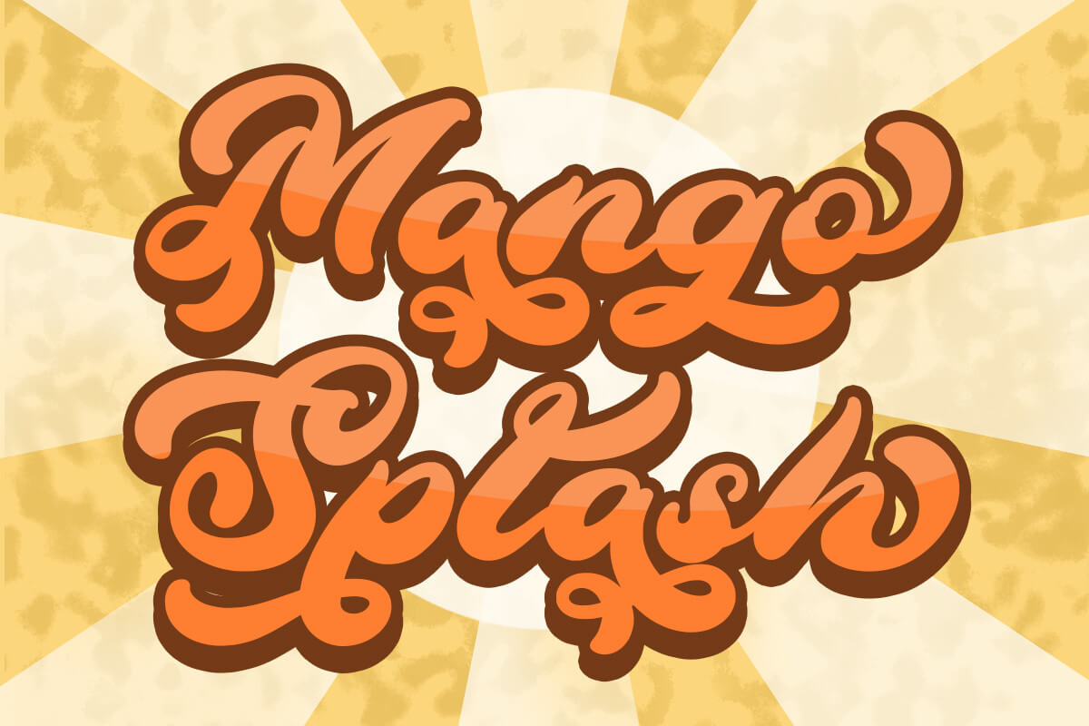 Mango Splash Font - Download Free Fonts