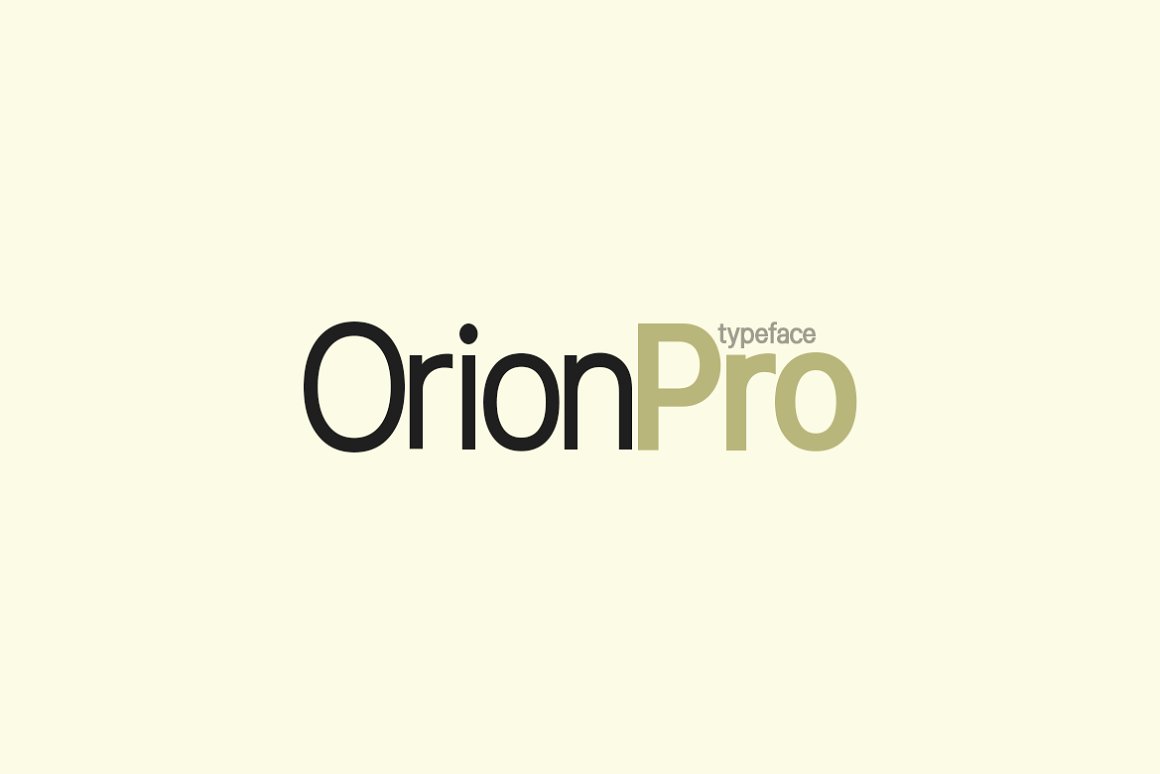 Orion Pro Font Family - Download Free Fonts